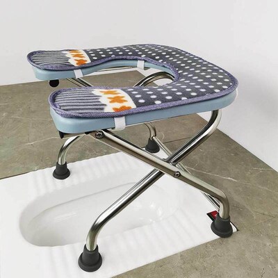 Stainless steel toilet seat potty Chair elderly defecation t