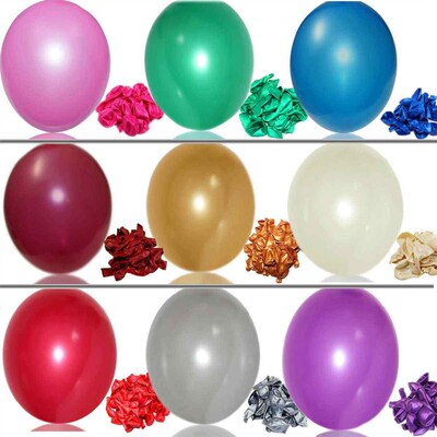 100pcs Pearl Helium Latex Balloons party decor 22gfree pum