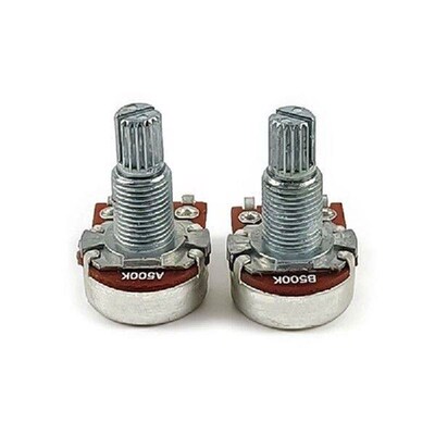 10Pieces Guitar Bass Audios Taper Potentiometers 18mm
