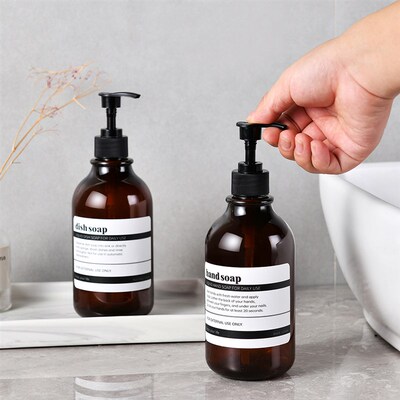 500ml PET Soap Dispenser Bottle Cosmetic Lotion Soap Hand Sa