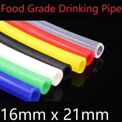 16x21 Silicone Tube ID 16mm OD  21mm 1 meter Flexible Rubbe