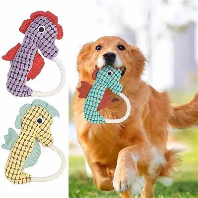 Dog Plush Chew Toys Stuffed Squeaker Dog Sound Toy Cotton