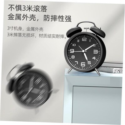 rectangular rising time small alarm clock desk timer student