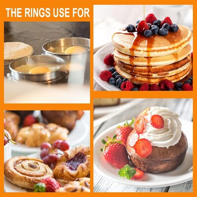 Crumpet Rings English Muffin Rings Tart Rings for Baking