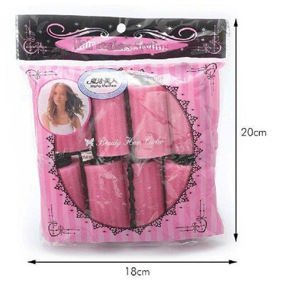 8Pcs/Set Flexible Styling Curlers Soft Cushion Hair Rollers