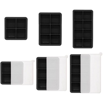 4/6/8/15 Grids Ice Tray Mold Ice Maker Food Grade Silicone