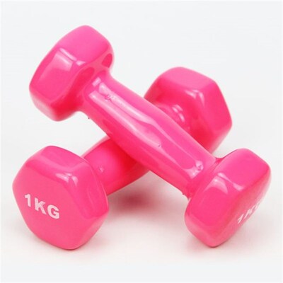Small dumbbell weights female children a pair of thin arm