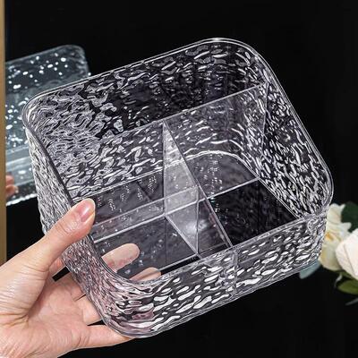 High-end Makeup Organizer, Transparent Acrylic Skincare Crea