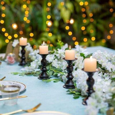 Pillar+Candle+Holders+Wedding+Centerpieces+Metal+Candle