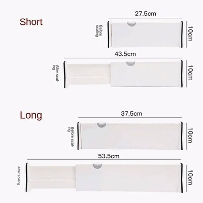4 Pack Drawer Dividers Organizer Adjustable Storage Retracta