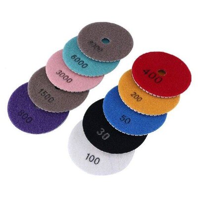 10PCS Diamond Polishing Pads 4 Inch 10 Packs 3/8Inch-11
