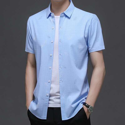 New Summer s Short-sleeved Shirt Middle-aged and Young s C