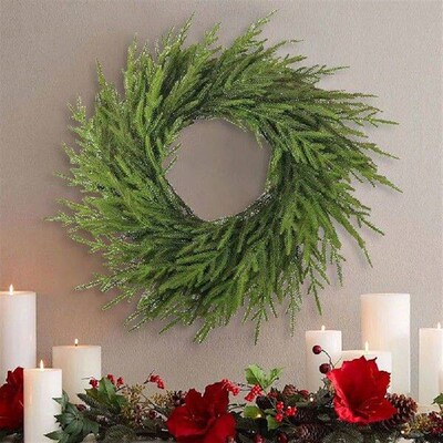Artificial Norfolk Pine Garland Realistic Faux Cedar