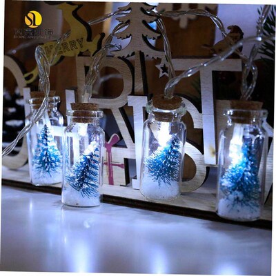 new Christmas tree light string LED glass ing bottle floatin