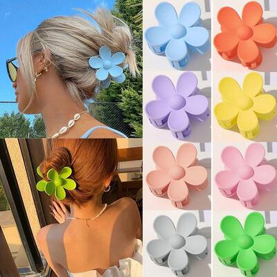 New+Flower+Hair+Clips+For+Women+Sweet+Hair+Claw+tail+Clips+H