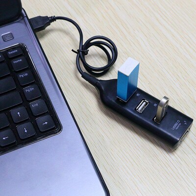 Kebidu Universal USB Hub 4 Port USB 2.0  with Cable High Spe