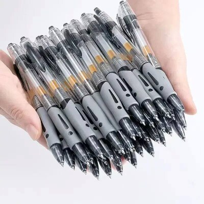 Retratable Gel Pen Set 0.5mm Blak/Red/Blue Large Capaity Bal