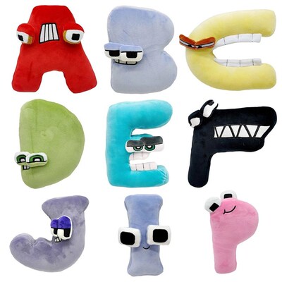 Alphabet Lore Plush Toys A-Z English Letter Stuffed Animal P