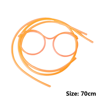 Creative Straw Glasses Toys For Kids Summer Mustache Fun Sof