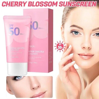 LAIKOU SPF 50 PA+++ Sakura Sunscreen For Face Body Neck Sola