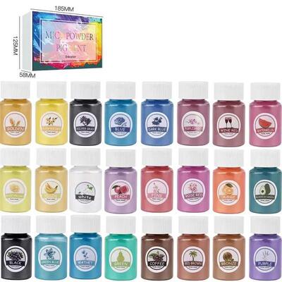 6/24/30Colors Epoxy Resin Dye Mica Powder Powdered Pigments