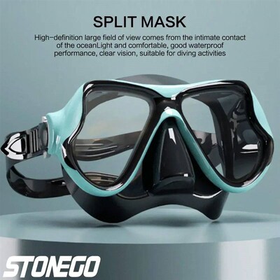 Snorkeling Set Full Face Diving Mask with Dry Snorkel Silico