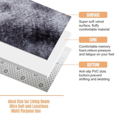 Children Bed Room Fluffy Floor Carpets Window Bedside Home D