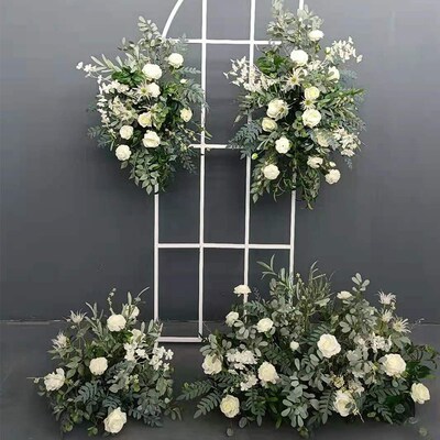 森系仿真装饰花婚礼道具摆件舞台布置花点花球花排挂饰花艺背景板