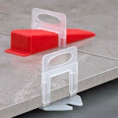100pcs Ceramic Tile Leveling System Clips Spacers Straps