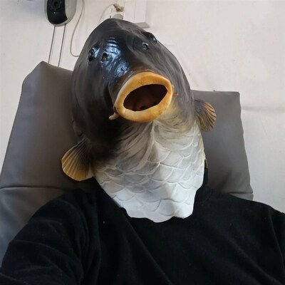 Realistic Fish Mask Latex Masks Animal Head Mask Halloween