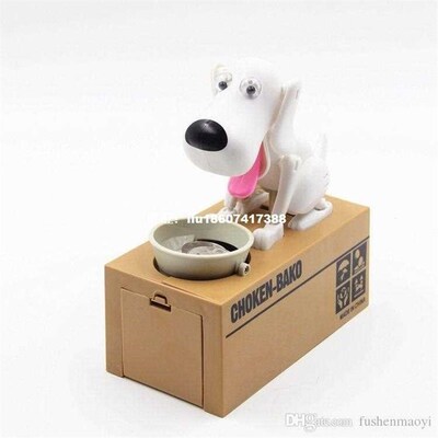 CHOKEN-BAKO My Dog Piggy Bank Cute Eat Coins Electronic Dog