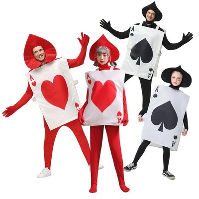 Umorden Unisex Parent-Child Ace of Spades Hearts Poker Playi