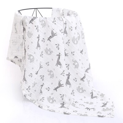 120X110cm Baby Blankets Newborn Swaddle Wrap Blankets Cotton