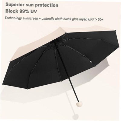 Mini Pocket Umbrella Women UV Small Umbrellas 260g Rain Wome