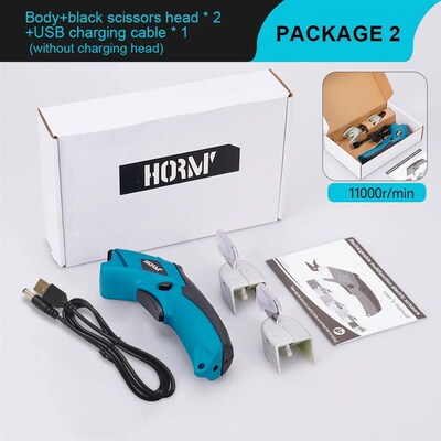 3.6V Cordless Electric Scissors USB Rechargeable Fabric Cutt