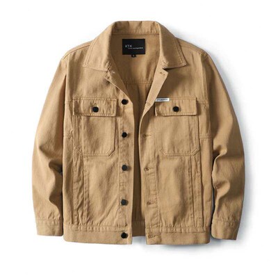 Autumn Mens Cotton Loose Handsome tendy Top Solid Color Wor