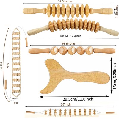 Wood Therapy Massage Tools Manual Gua Sha Accessories Anti C