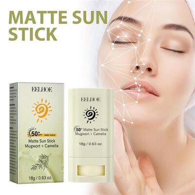 Portable SPF 50 Matte Bar Blocker Face Sunscreen Cream Moist