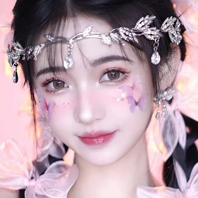 Fairy Crown Tiara Headdress Princess Forehead Ornaments Brid