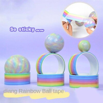 Tape Ball Sticky Tapes Colored Decompression Adhesive Rollin