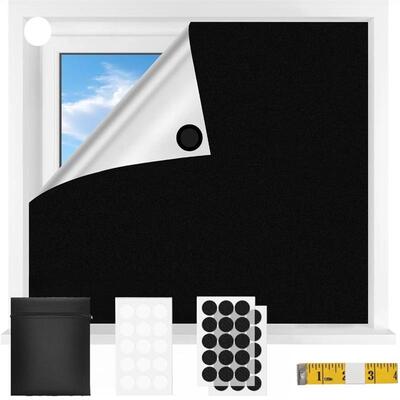 Blackout Blinds Stick On Temporary 1/1.5/2/3/4M No Drilling