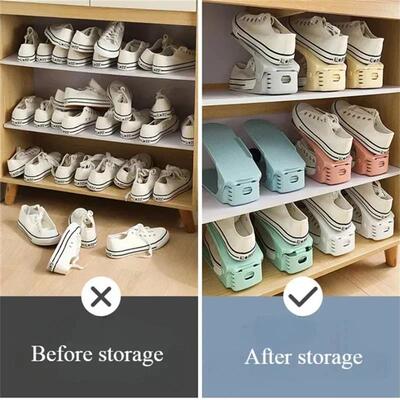 10 Pcs Shoe Stacker Shoe Slots Organizer Shoe Slots Space Sa