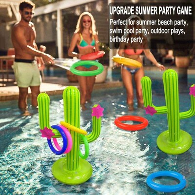 Inflatable Cactu Ring To Game Set Floating Swimming Pool Toy