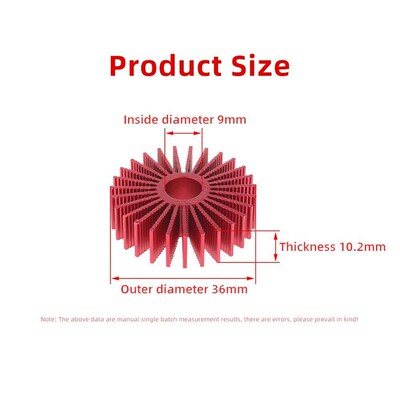 1/2/5PCS 3D Printer Parts Round Stepper Motor Aluminum Heats