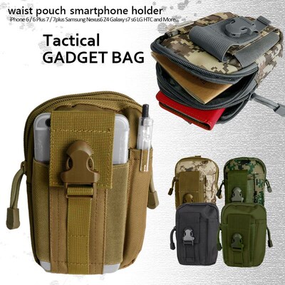 Molle Tactical Waist Pouch Fanny Pack Bag Men's Outdoor