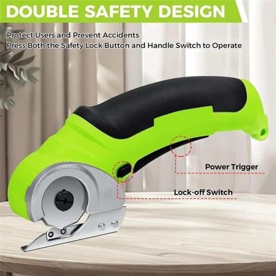 ABWZ-Cordless Electric Fabric Scissors, Power Rotary Cutter,