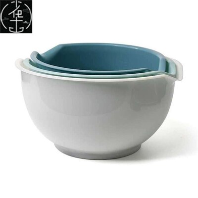 3 PCS Mixing Bowls Multipurpose Plastic Mixing Bowl