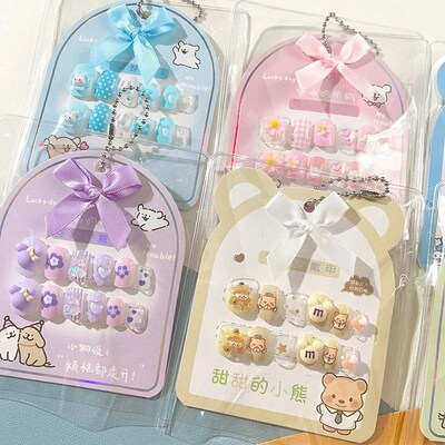 Press On Nails For Kids Kawaii kuromi Press on Nails for Gir