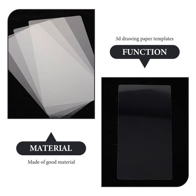10Pcs Transparent Tracing Board For 3D Printing Pen Kids Dra