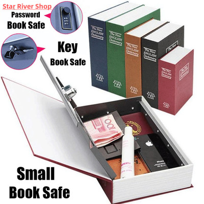 Safe Box Piggy Bank Secret Book For Coin Money Stash Securit